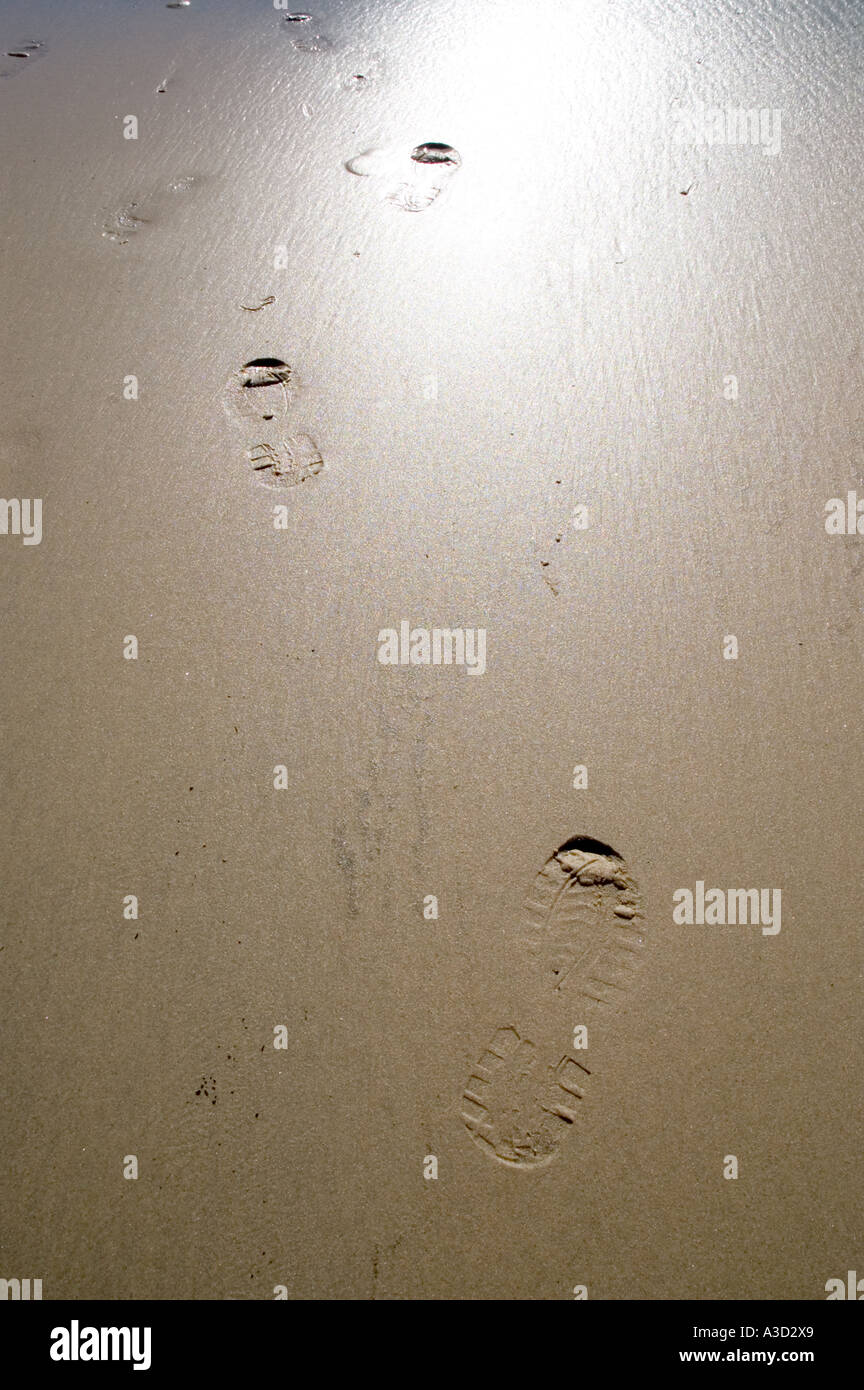 Boot Prints in the Mud Stock Photo - Alamy