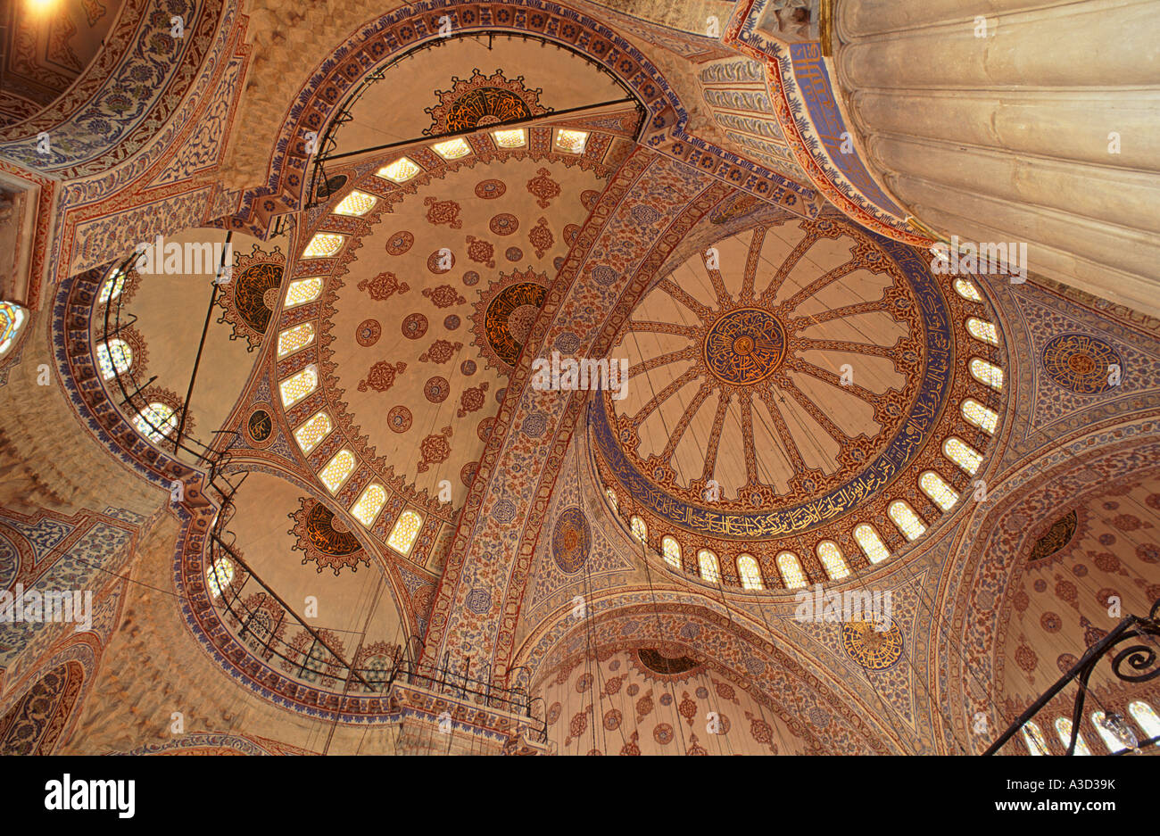 Ceiling of the Blue Mosque Istanbul Turkey Stock Photo - Alamy