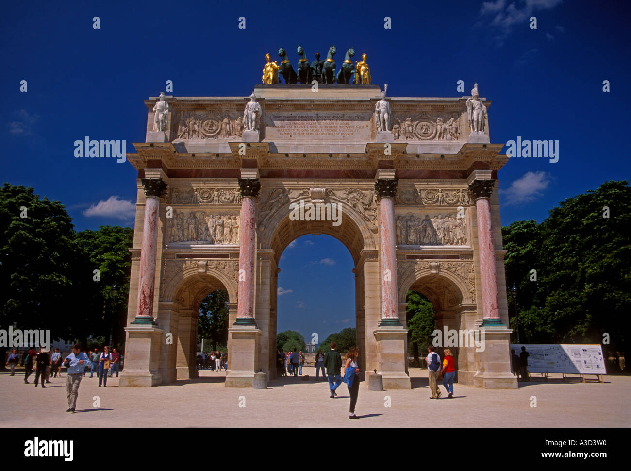 Quadriga, Arc de Triomphe du Carrousel, neoclassical architecture ...