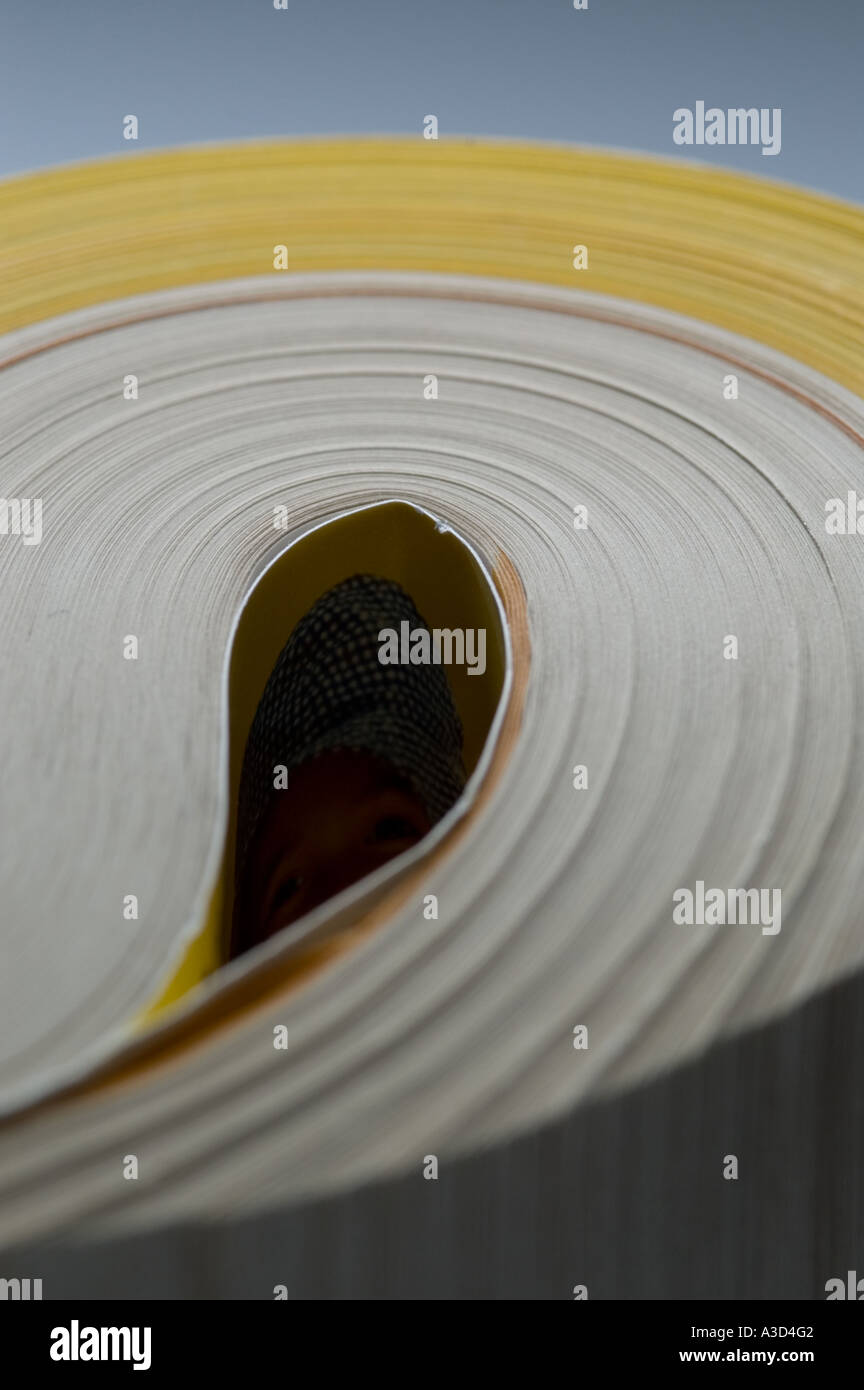 Side view of thick reference book or directory Stock Photo - Alamy