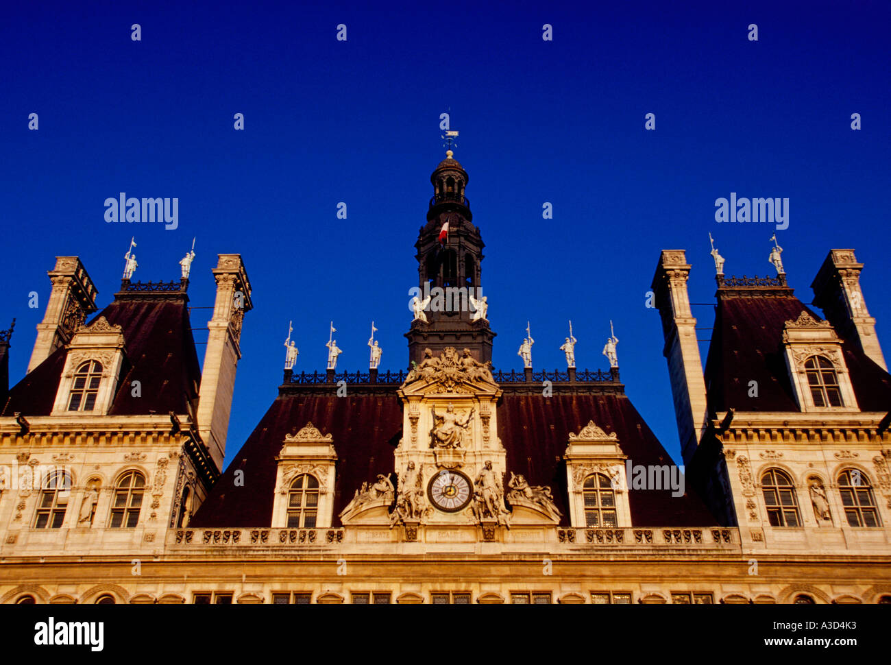 Hotel de Ville, City Hall, neo-Renaissance architecture, neo ...