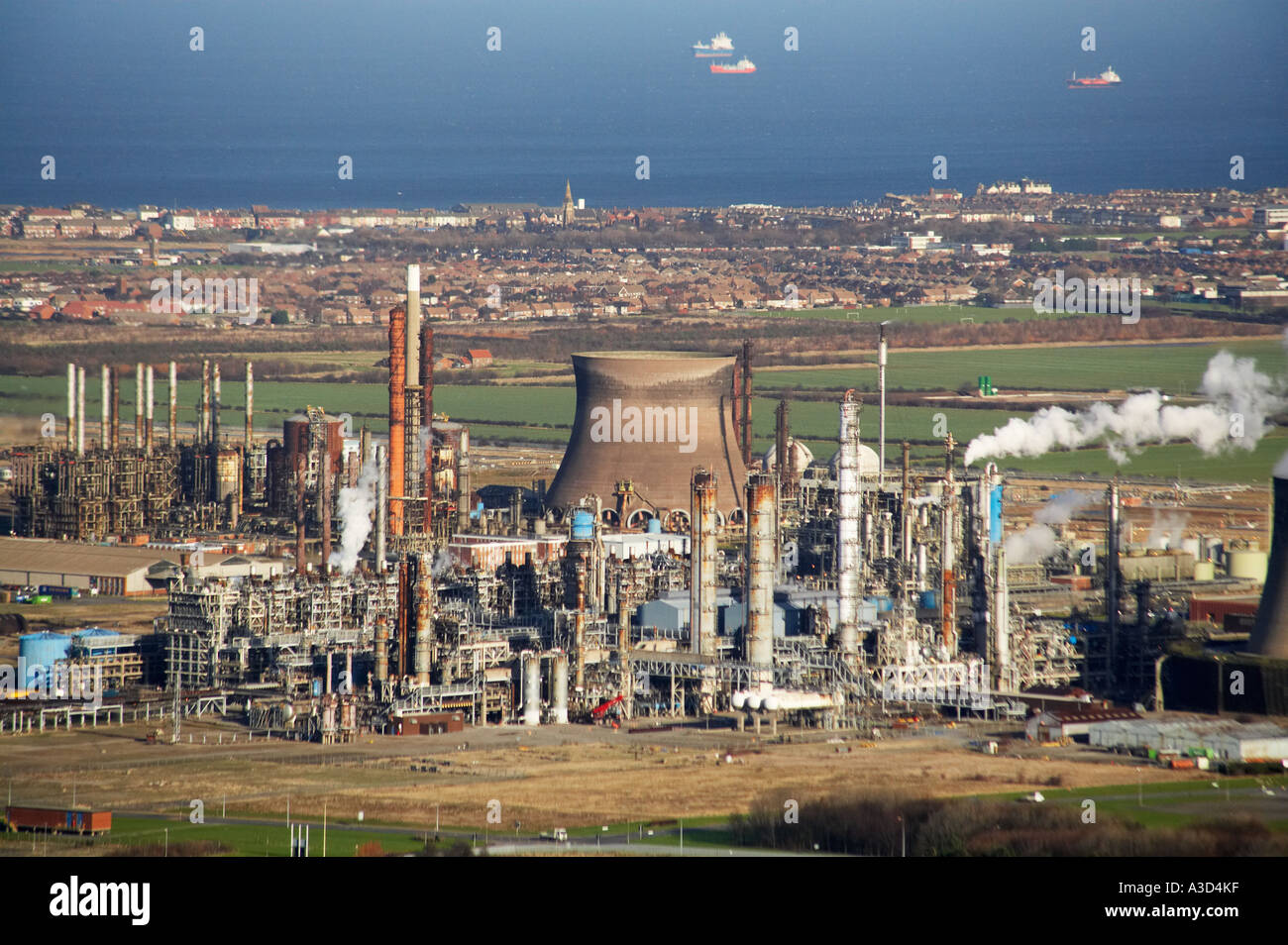 Wilton Chemical Campus Redcar Tees Valley England Taken from the Eston ...