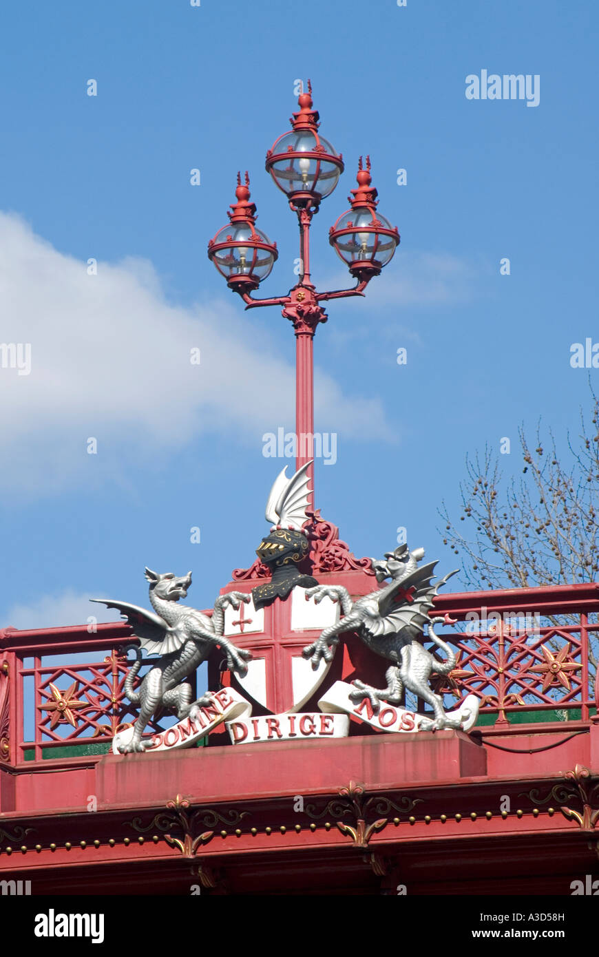 Holborn viaduct bridge structure balustrade with close up of ornate ...