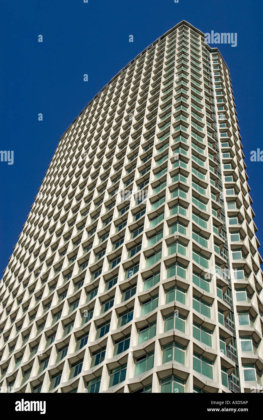 Repetitive architecture patterns blue sky view Centre Point landmark ...