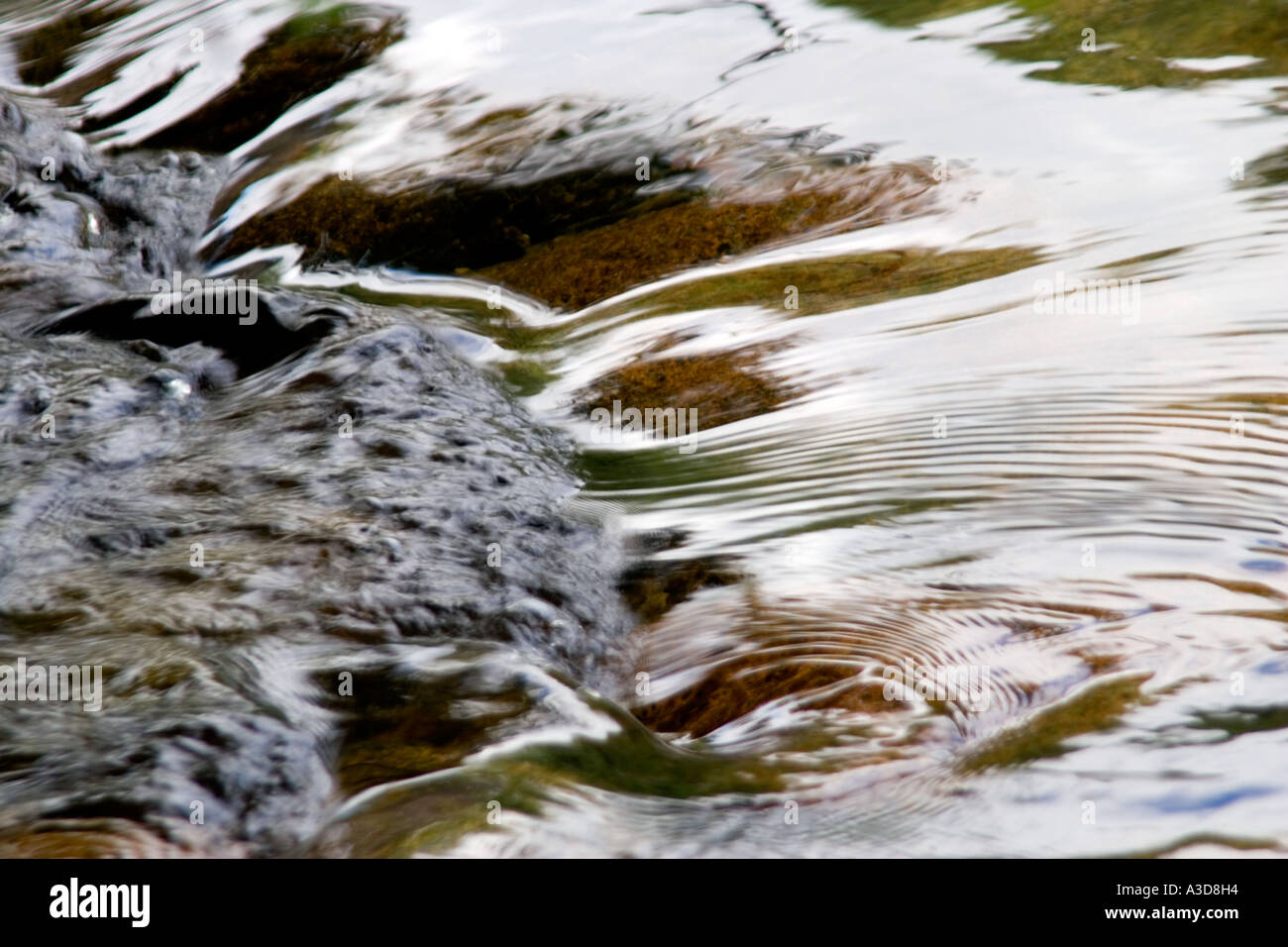 Water over rocks Stock Photo - Alamy