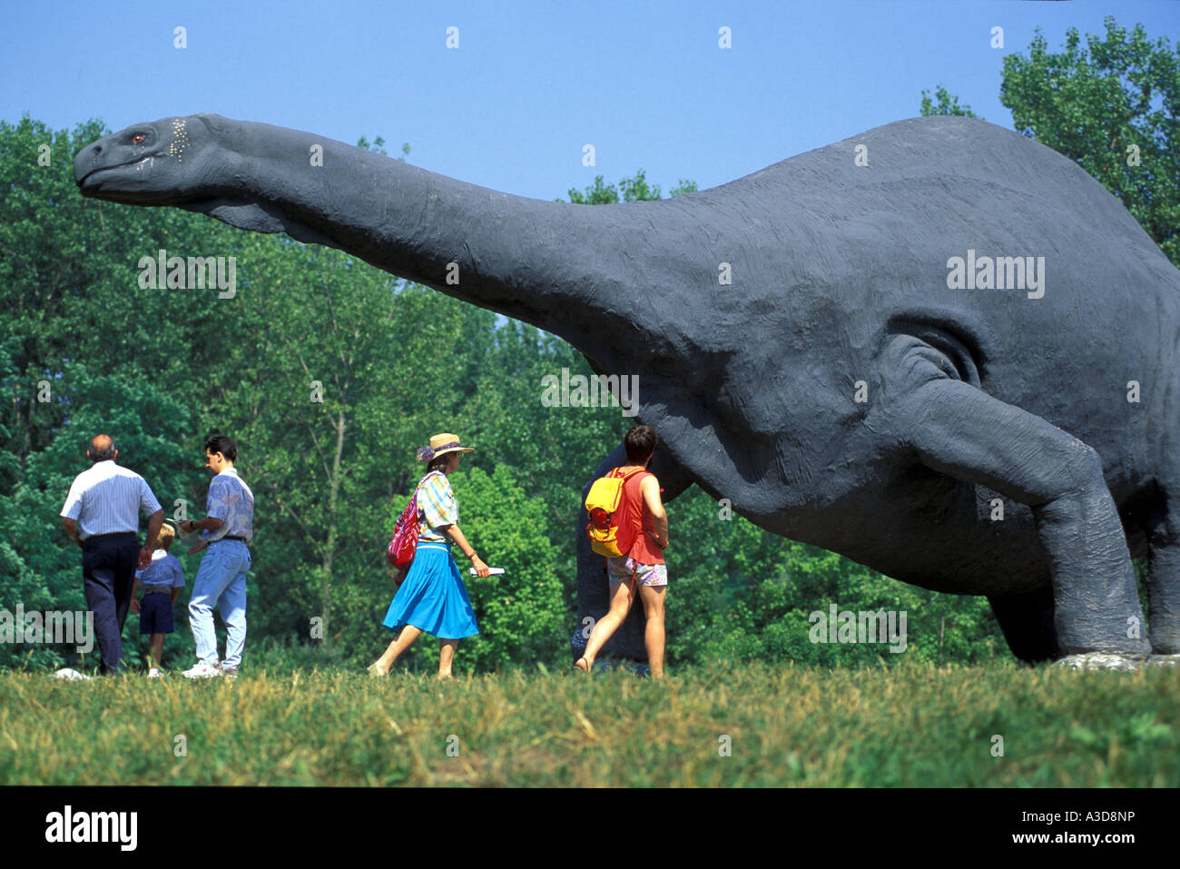 Science PREHISTORY PARK Dinosaur Stock Photo - Alamy