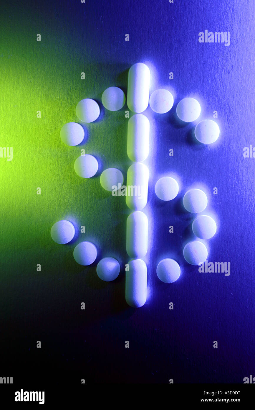 Pill dollar sign hi-res stock photography and images - Alamy