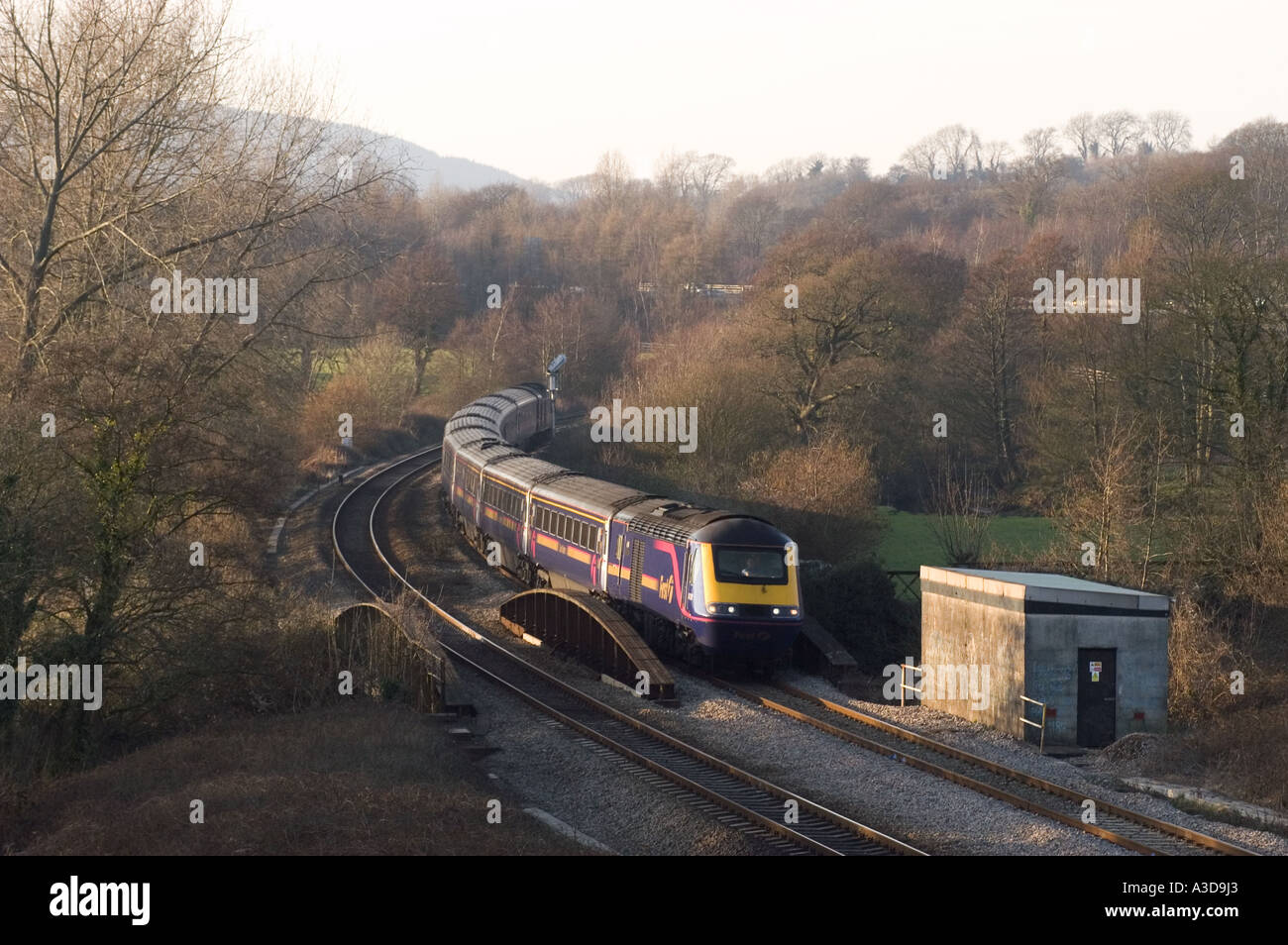 InterCity 125 Train Main Line Miskin Rhondda South Wales Stock Photo ...