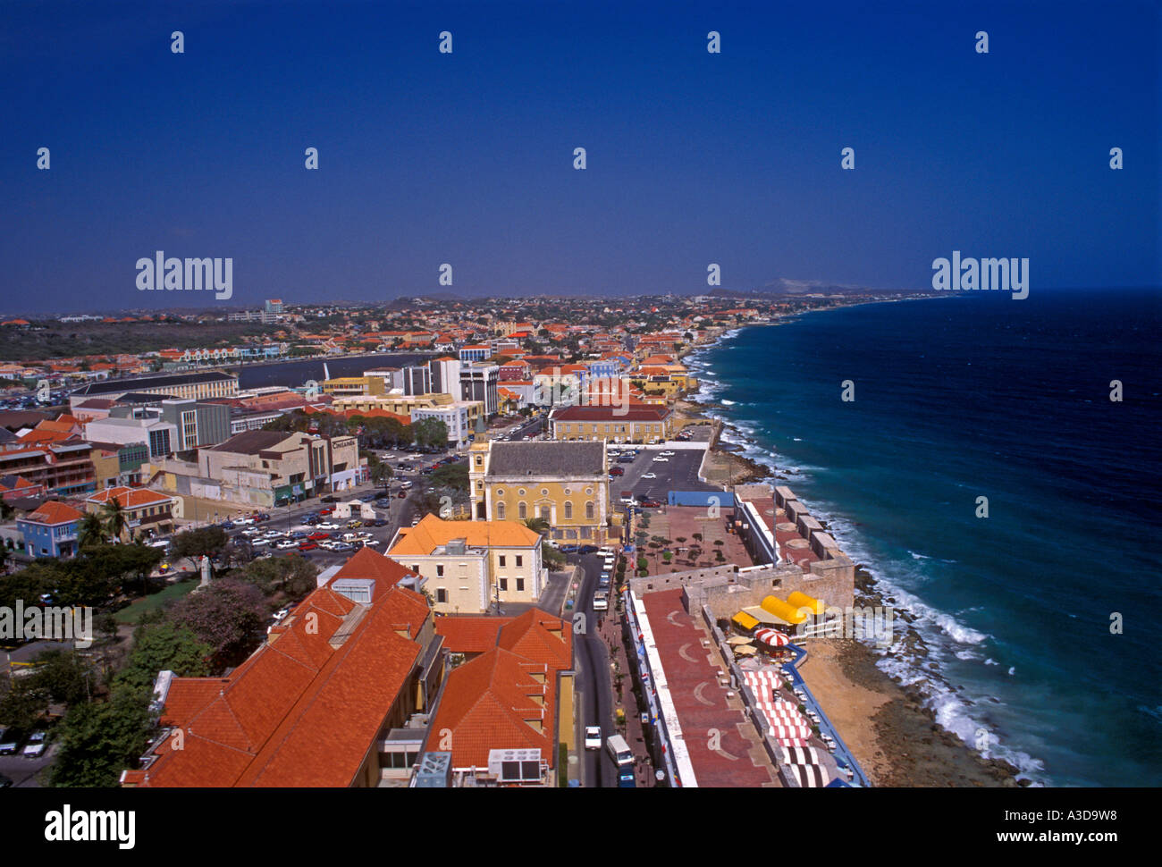 waterfront property, beach, coastline, Punda District, Willemstad ...