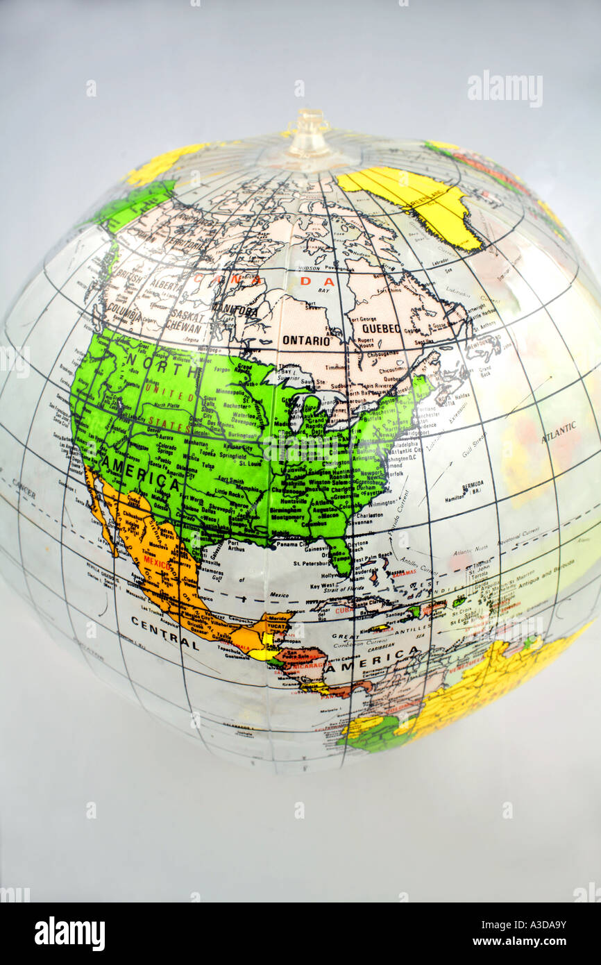 Inflated world globe hi-res stock photography and images - Alamy