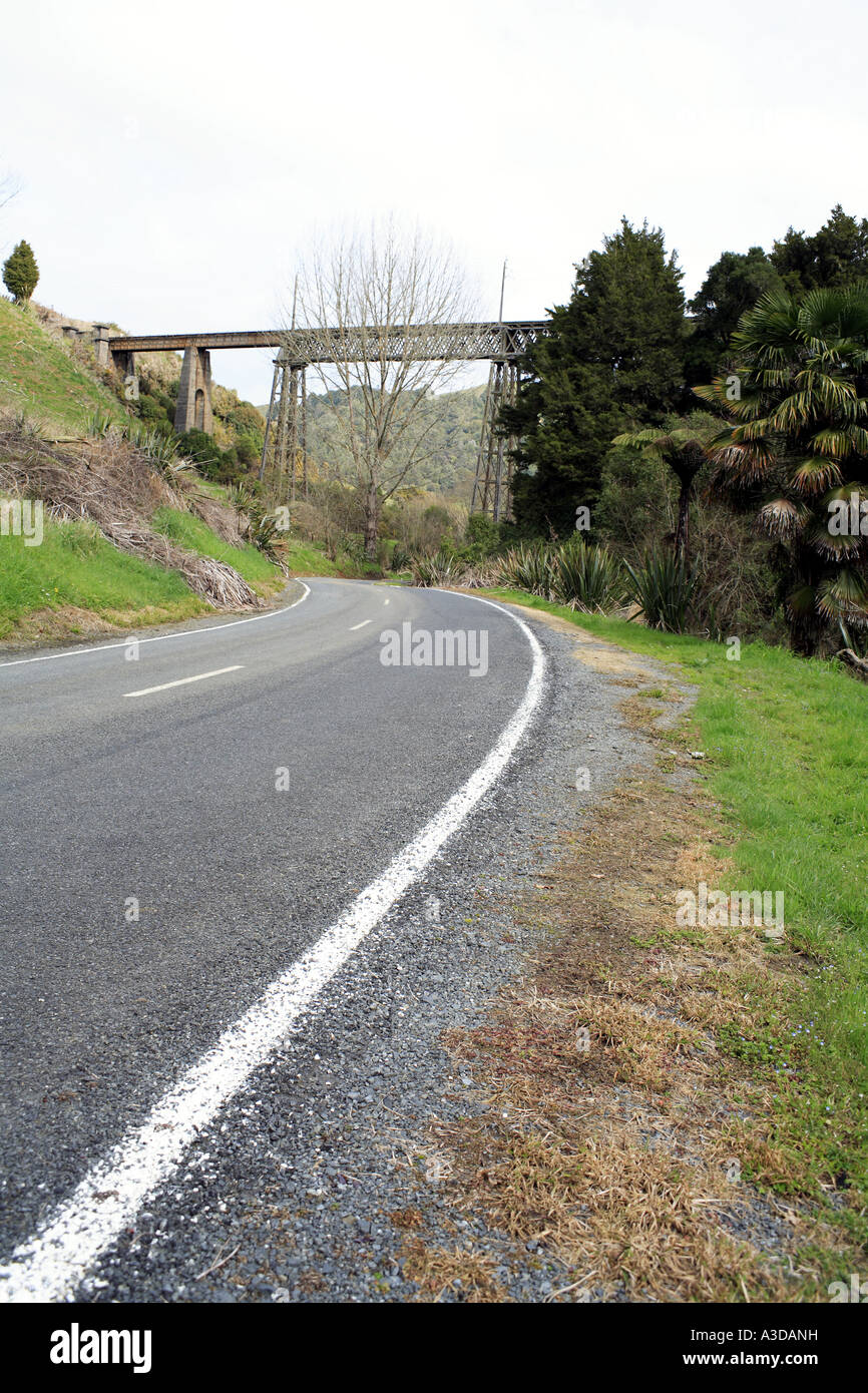 Road and viaduct Stock Photo - Alamy