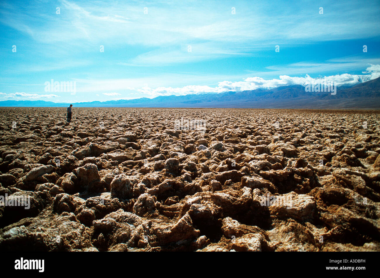 Devils Golf course Death Valley National Park California Stock Photo ...