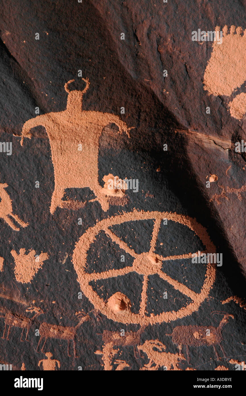 Newspaper Rock is a petroglyph panel etched in sandstone that records ...