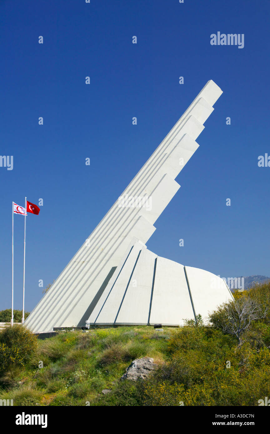 The Peace and Freedom Monument at Alsancak, North Cyprus Stock Photo ...