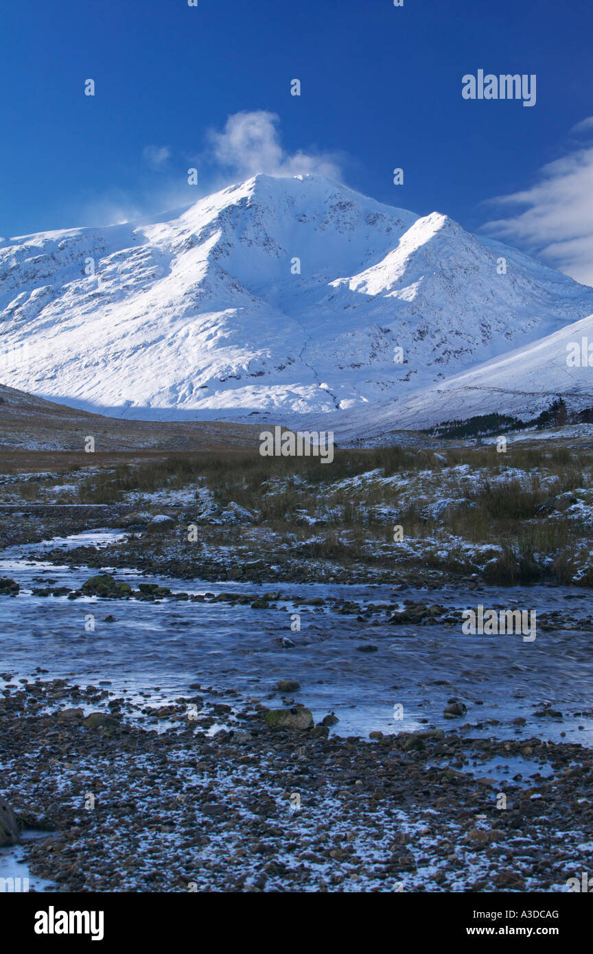 Ben Lui and the River Cononish, near Tyndrum, Stirling, Scotland Stock ...