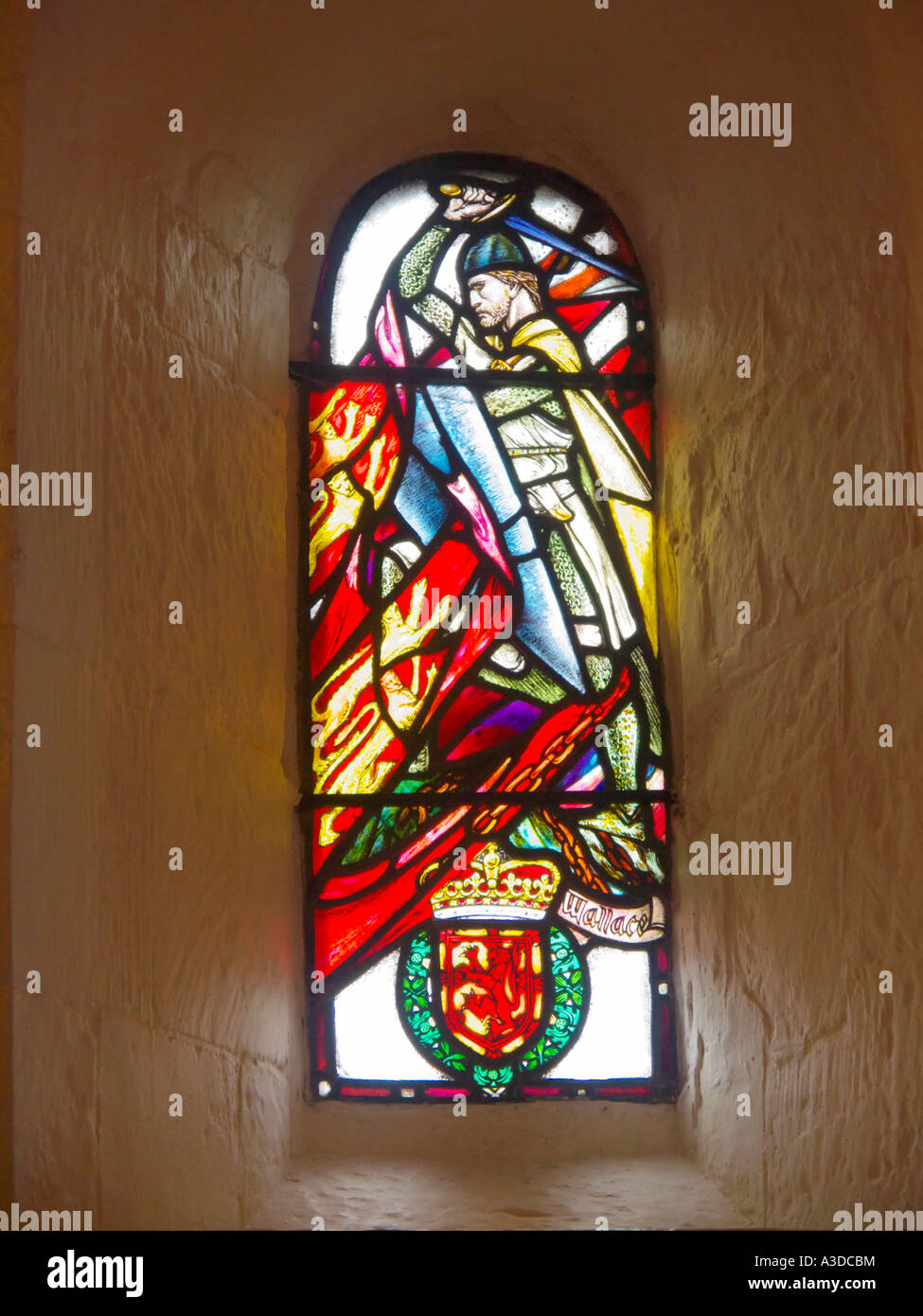 Stained glass window dedicated to Sir William Wallace in St Margarets ...