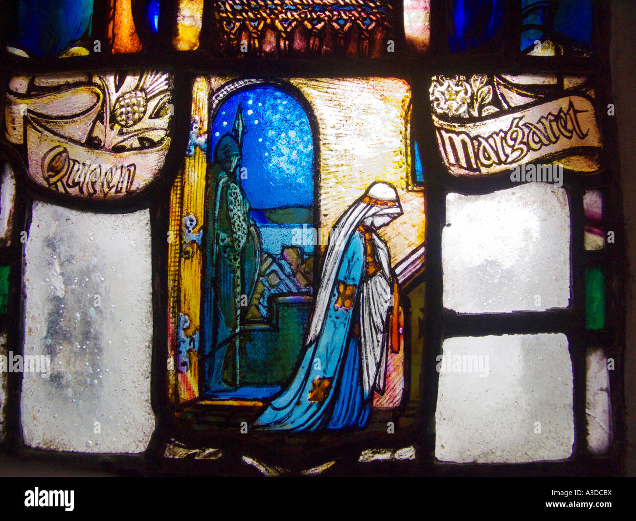 Stained glass window dedicated to Queen Margaret in St Margaret s ...