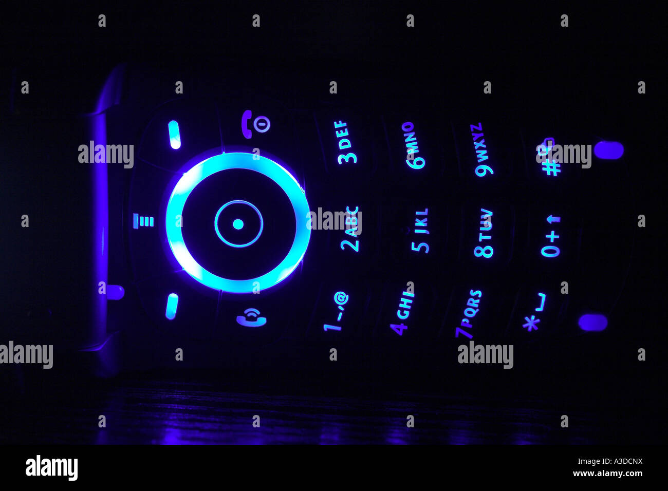 Mobile phone illuminated Stock Photo - Alamy