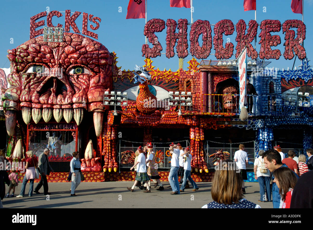 Ghost train Shocker Octoberfest Munich Bavaria Germany Stock Photo - Alamy