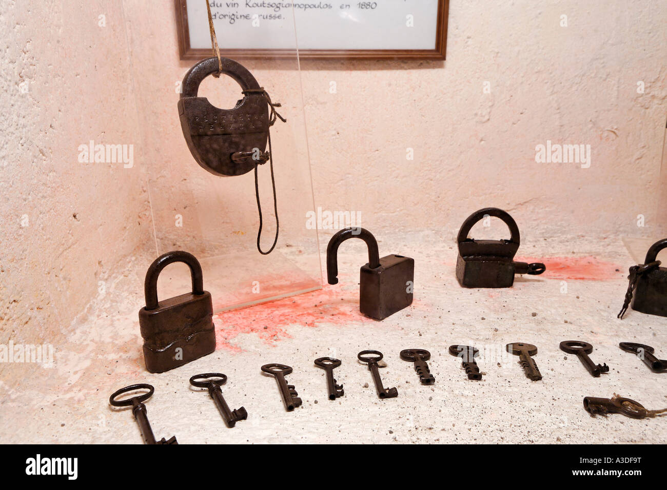 Old locks and the keys, wine museum and vinery Koutsouyanopoulos ...
