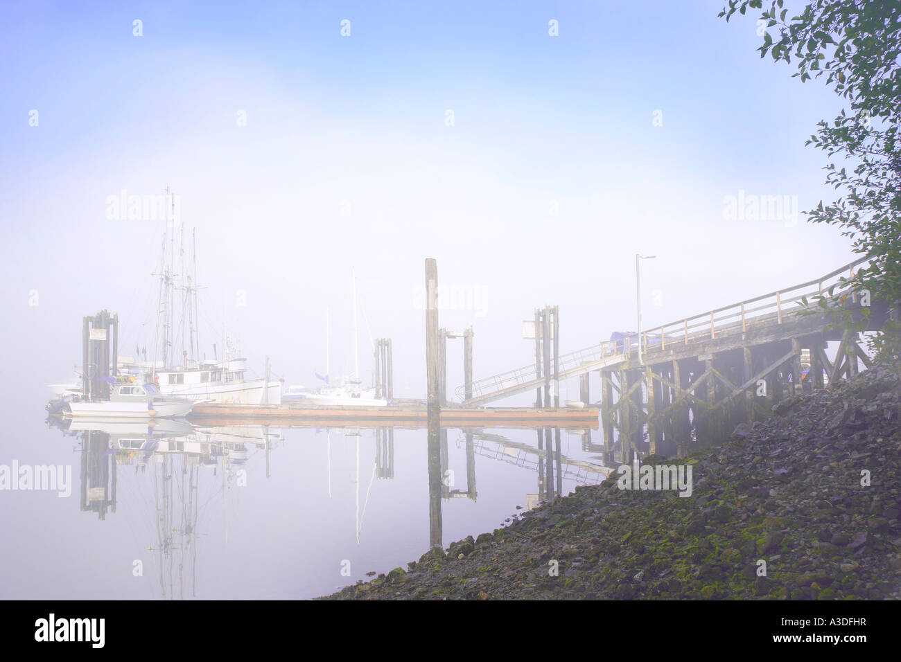 Dock on ocean Stock Photo - Alamy