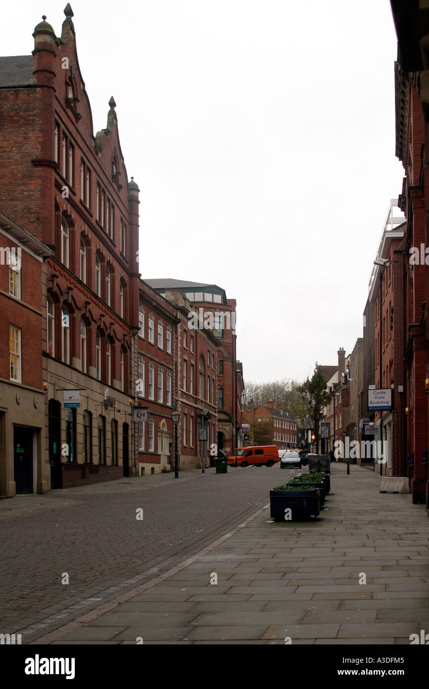 Castlegate in Nottingham Castlegate looking towards Nottingham s castle ...