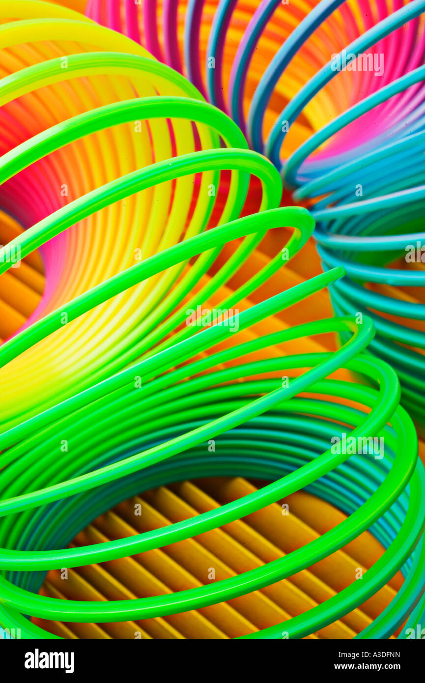 Plastic slinky toy spring stretch hi-res stock photography and images ...