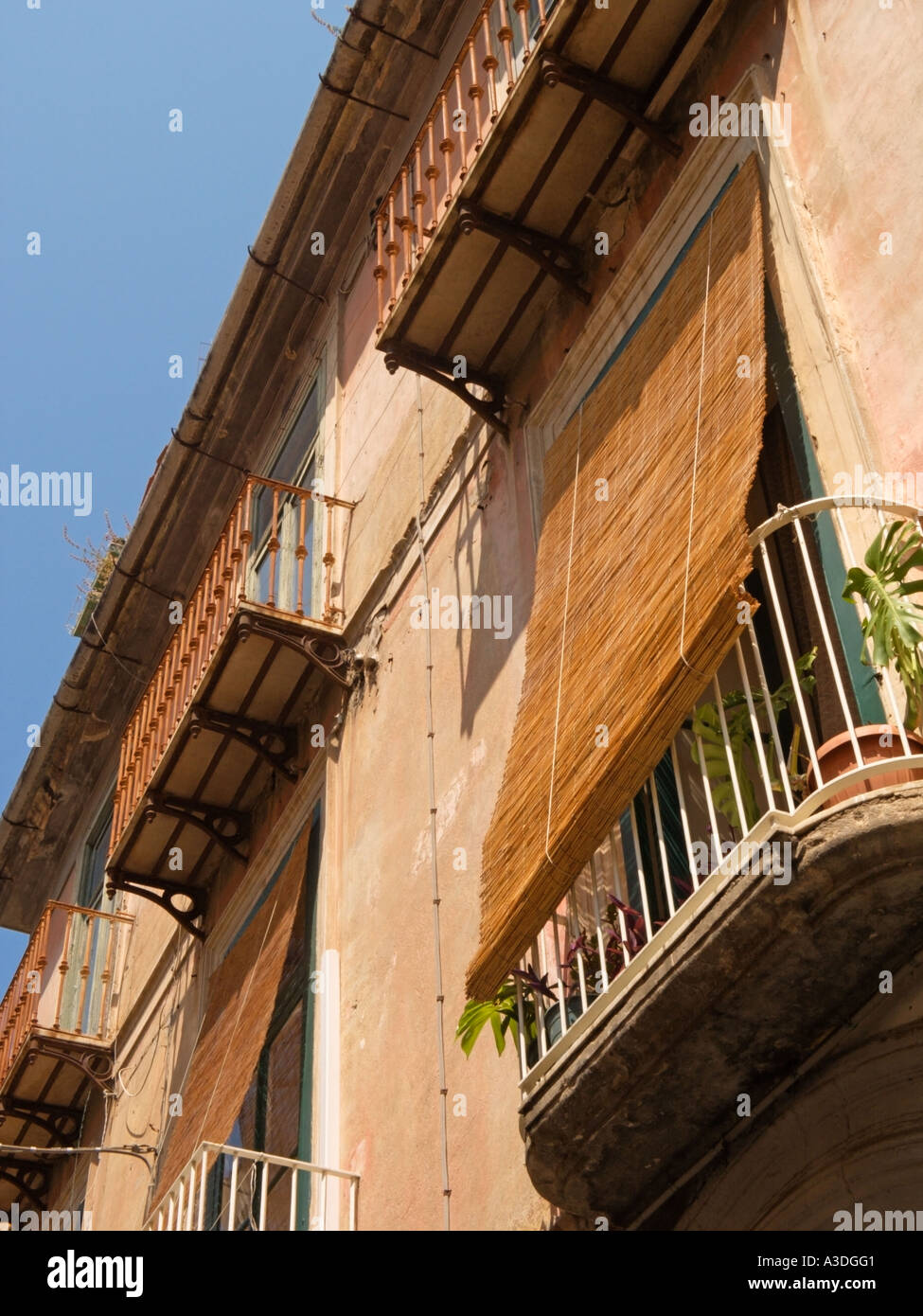 Via San Cesareo, narrow street scene leading off from Piazza Tasso, Via ...
