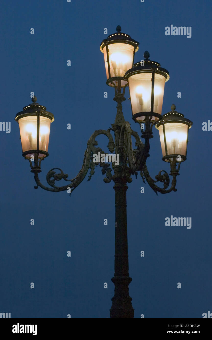 Streetlight in Venice, Italy Stock Photo - Alamy