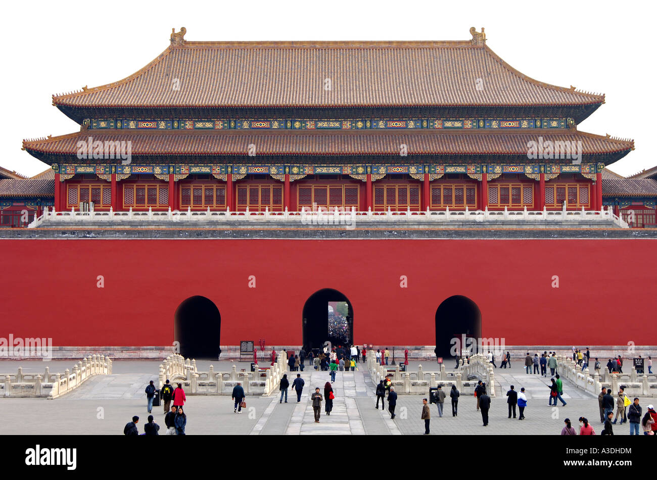 Backside, Meridian Gate, Forbidden City, Beijing China Stock Photo - Alamy