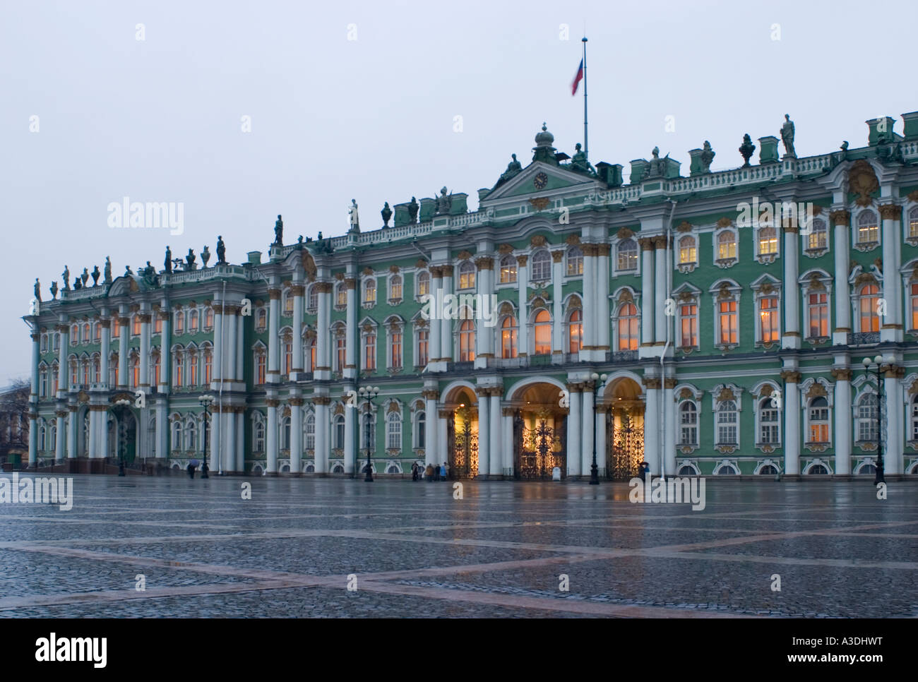 State Hermitage Museum, Palace Square, Saint Petersburg, Russia Stock ...