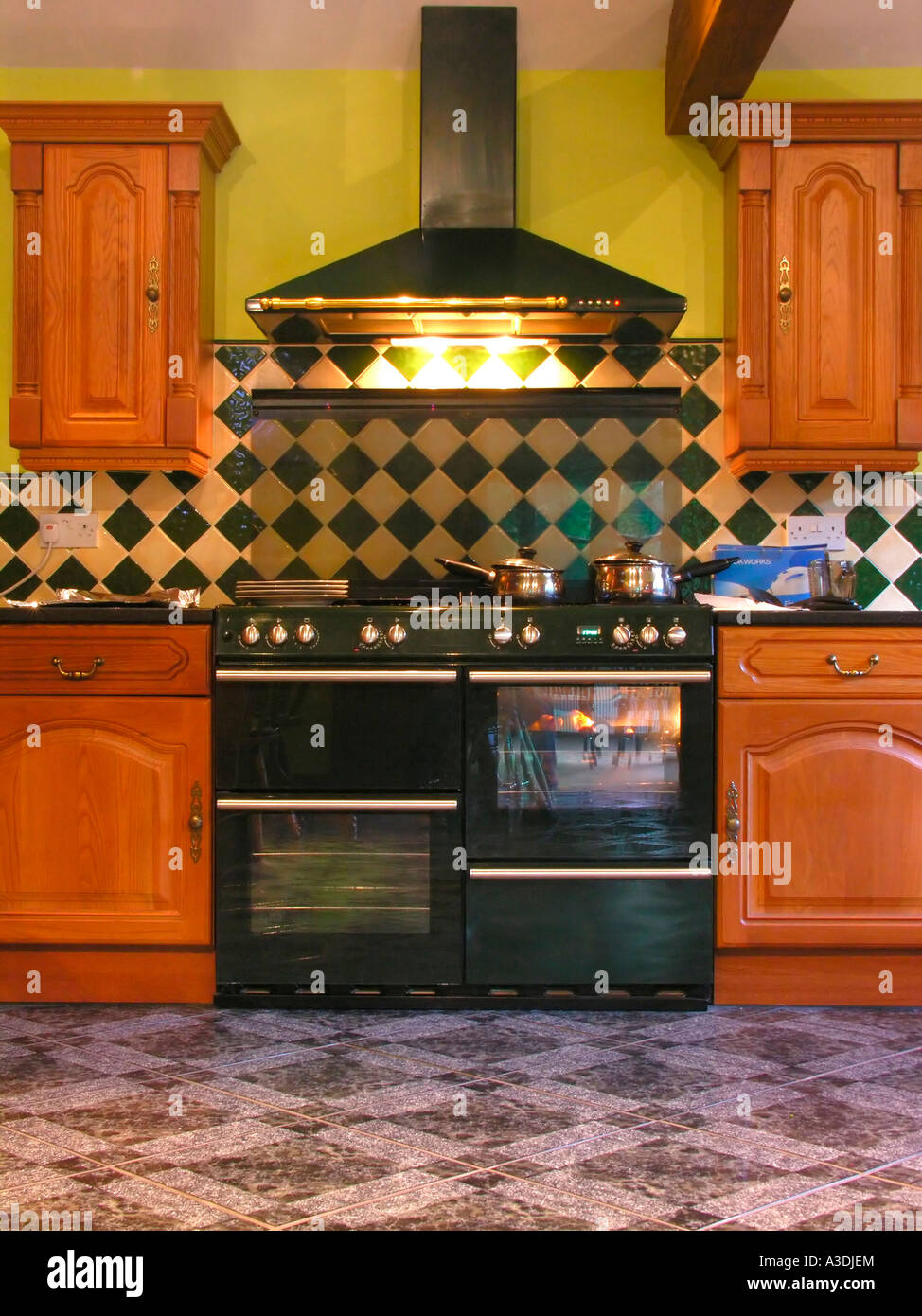 A double cooker in a posh kitchen Stock Photo - Alamy