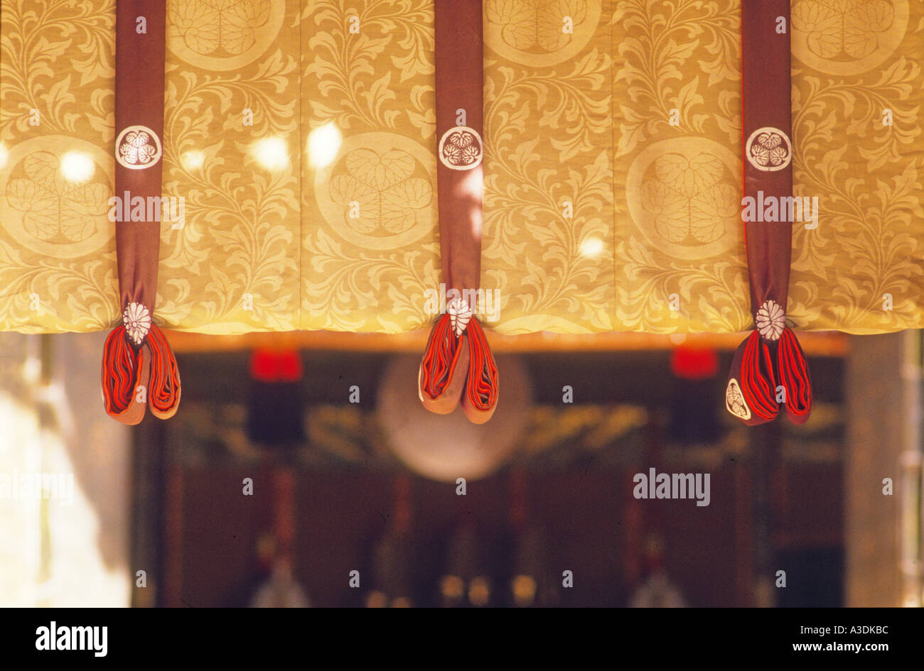 Japanese temple curtain hi-res stock photography and images - Alamy