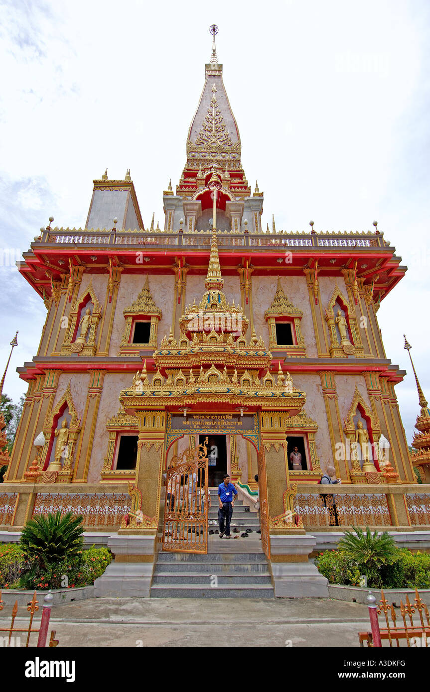 Wat chalong temple in phuket, thailand Stock Photo - Alamy