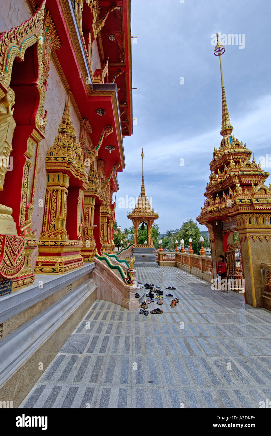 Wat chalong temple in phuket, thailand Stock Photo - Alamy