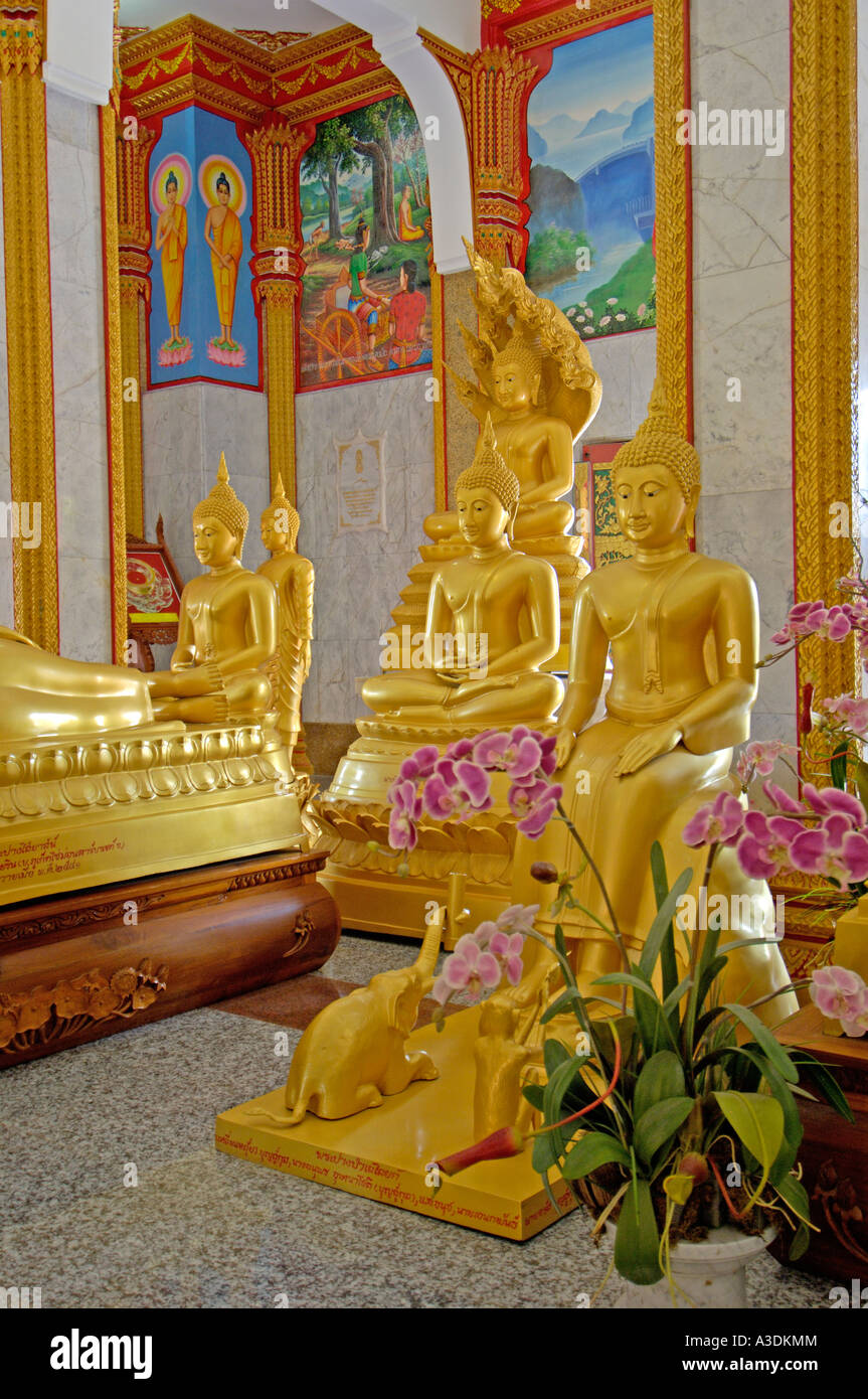 Wat chalong temple in phuket, thailand Stock Photo - Alamy