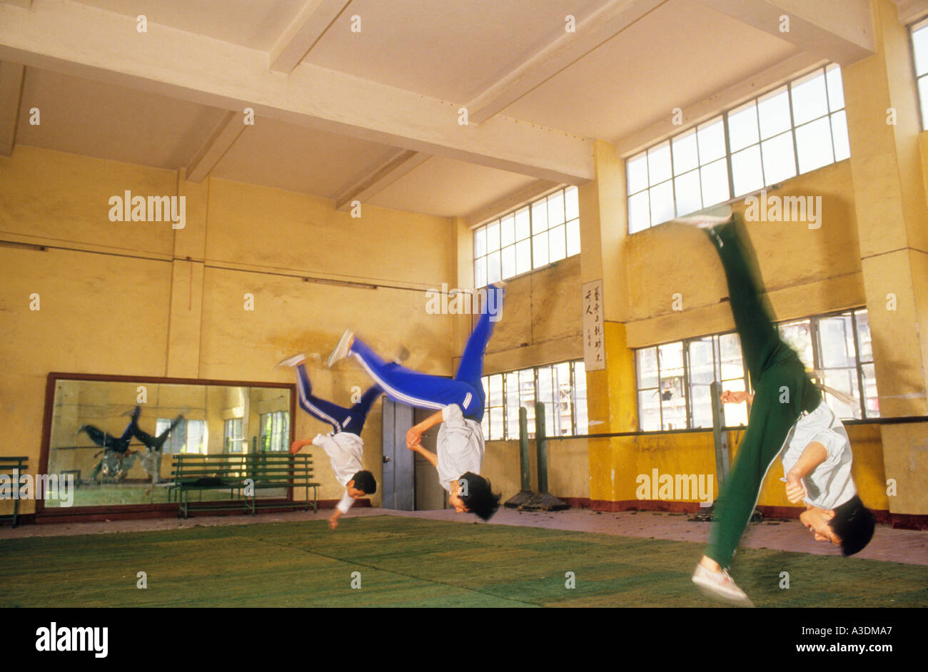 Cantonese opera school training, trainee were trained since childhood ...