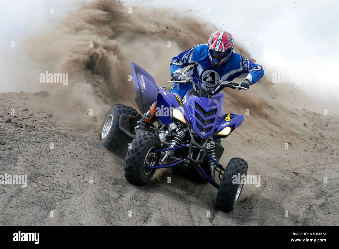 Yamaha Quad in action Stock Photo - Alamy