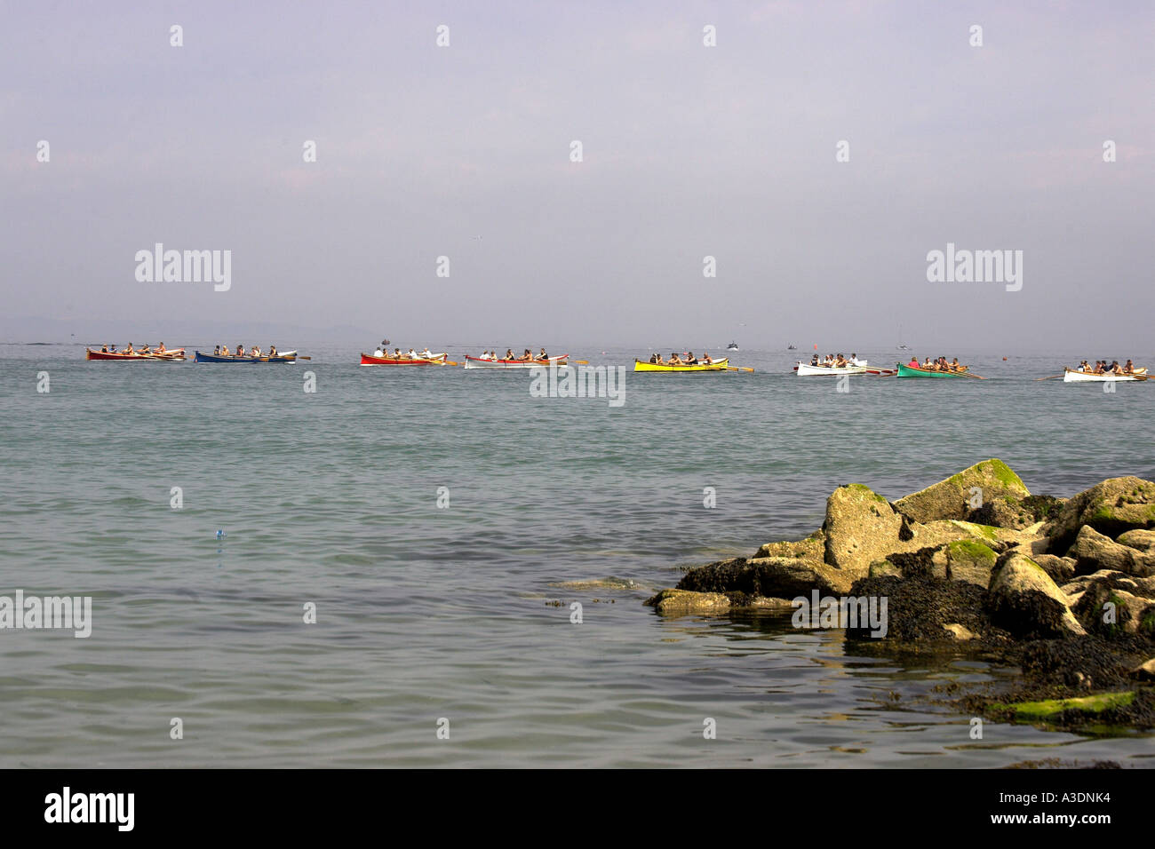 Cornish Pilot Gig Racing annual race held at Looe ,Cornwall, in July ...