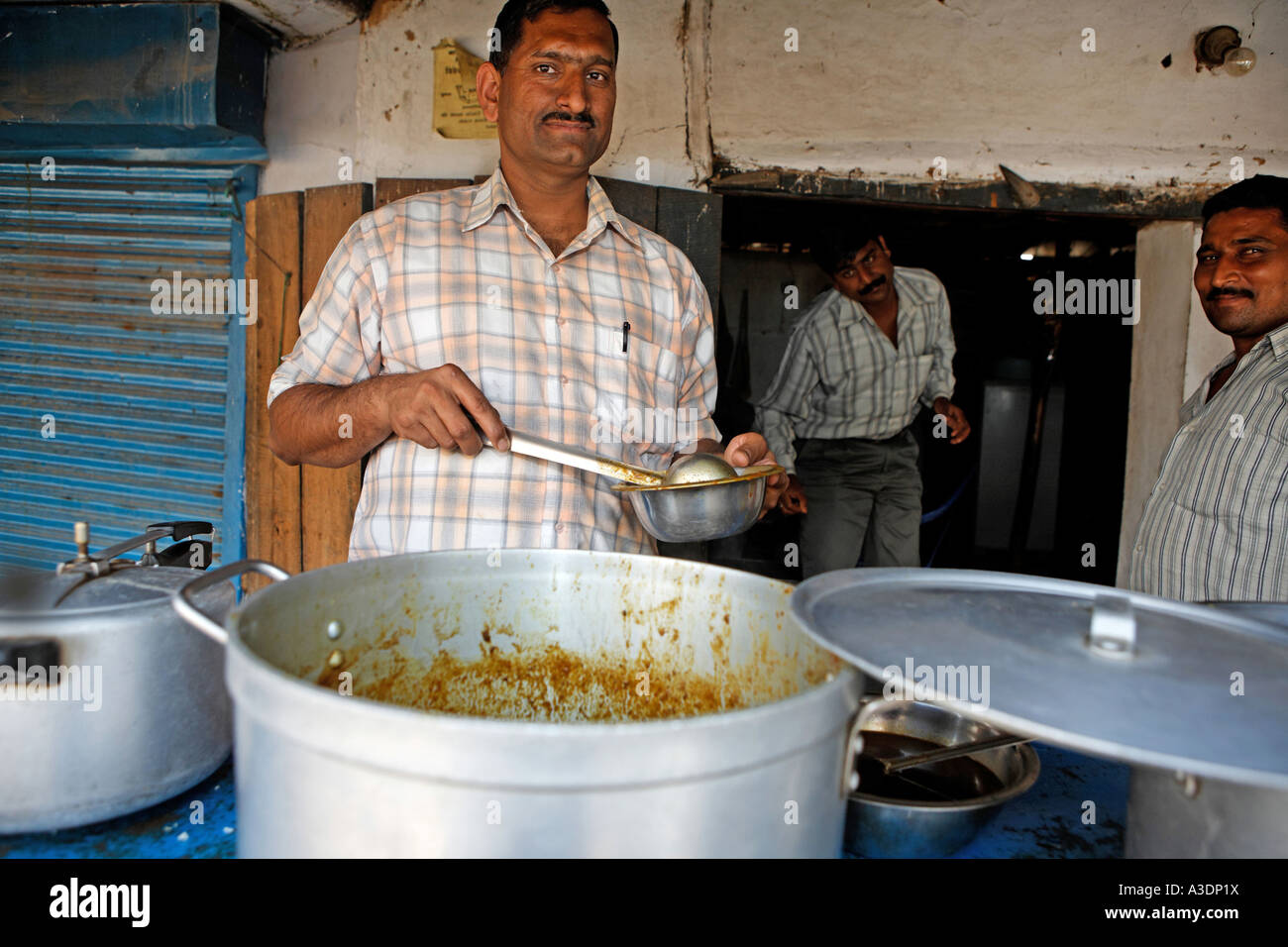 Typical indian restaurant for truck drivers and other travellers ...