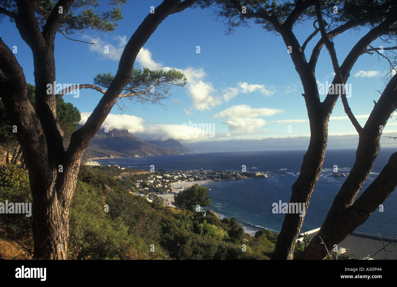 Veiw of Camps Bay from Kloof Nek Rd Stock Photo - Alamy