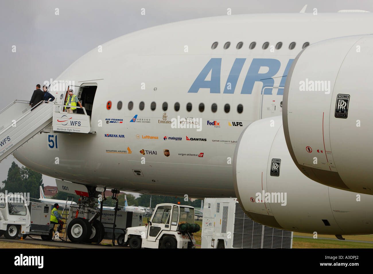 Airbus A380 nose Stock Photo - Alamy