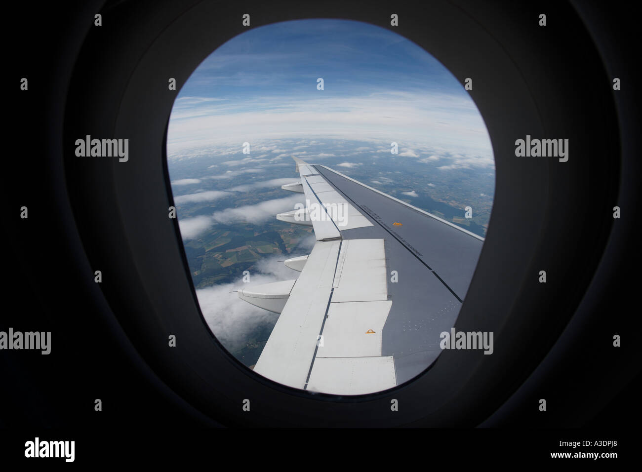 Aircraft window view Stock Photo - Alamy
