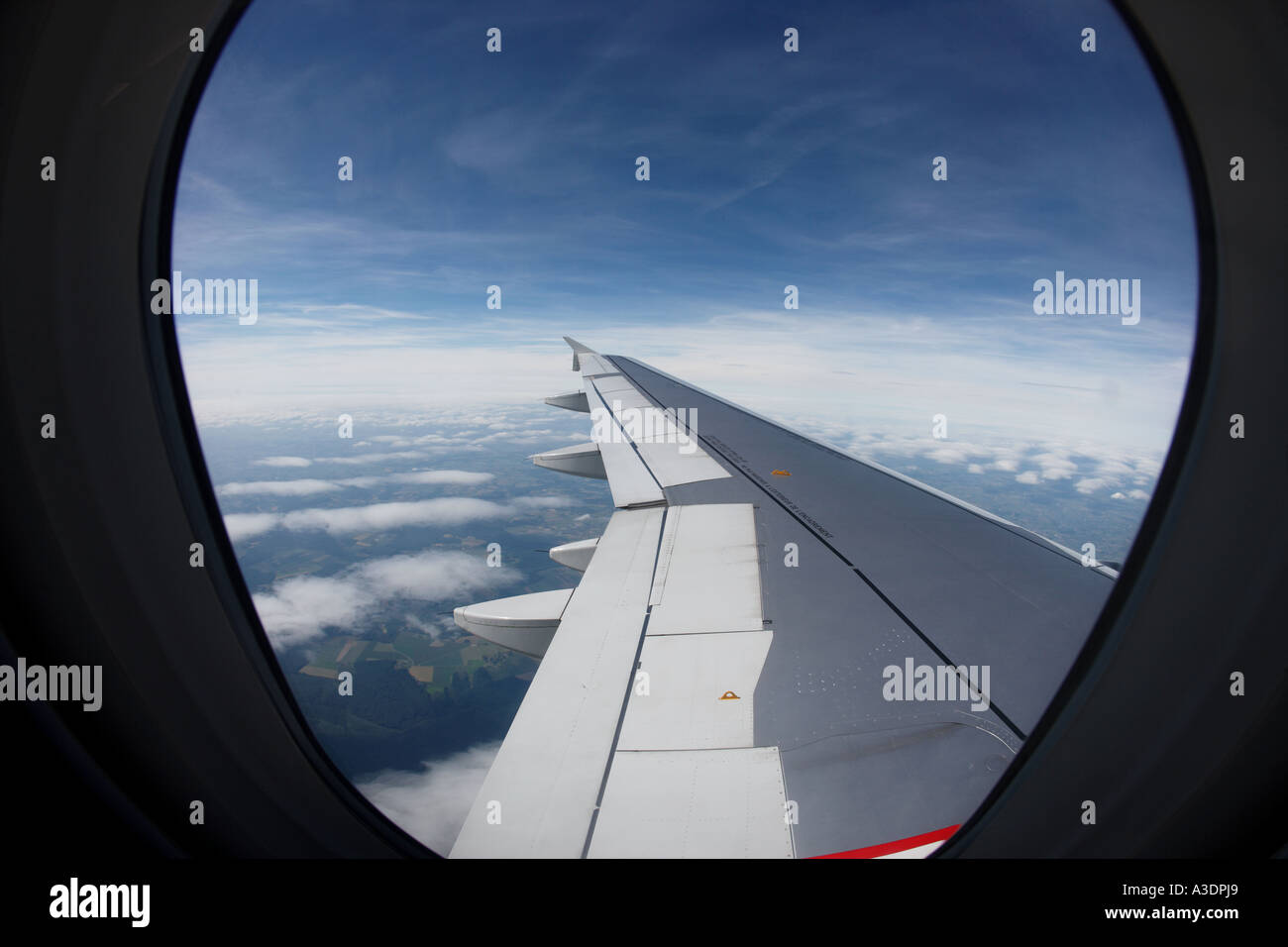 Aircraft window view Stock Photo - Alamy