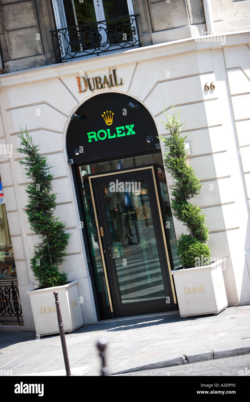 Rolex shop paris hi-res stock photography and images - Alamy