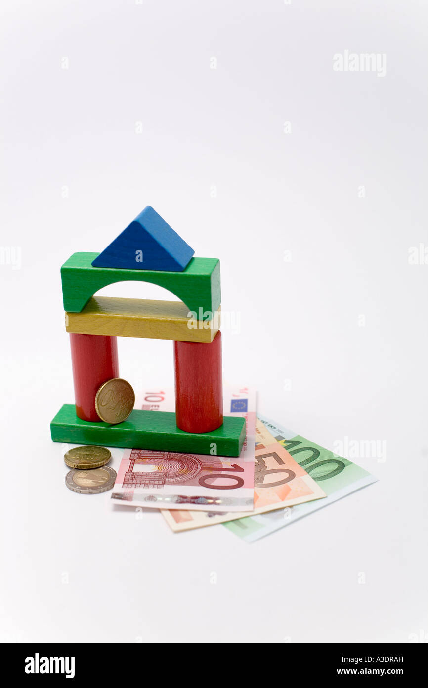 Symbol for financing house building Stock Photo - Alamy