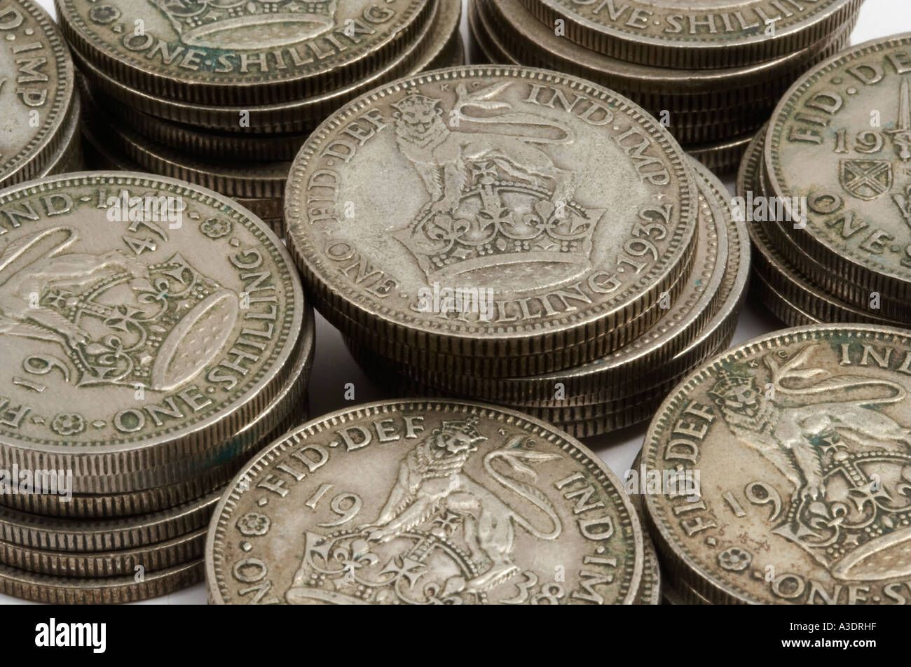 Silver english shilling hi-res stock photography and images - Alamy