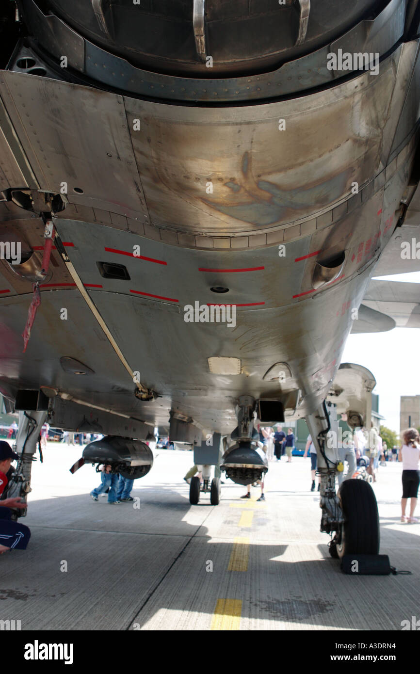 Tornado GR4 fighter jet exhaust and underbody detail Stock Photo - Alamy