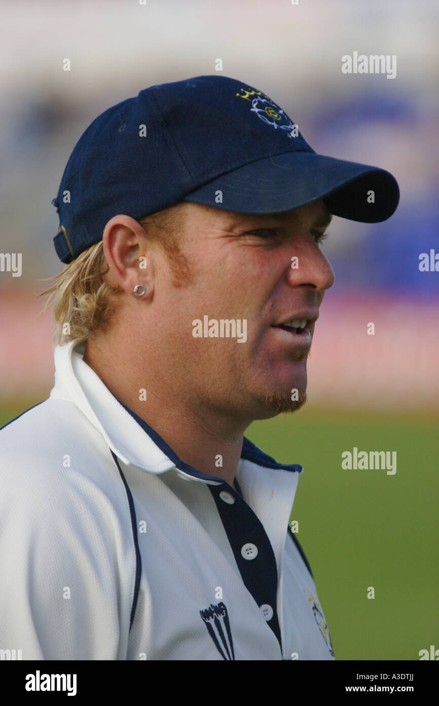 AUSTRALIAN CRICKETER SHANE WARNE Stock Photo - Alamy
