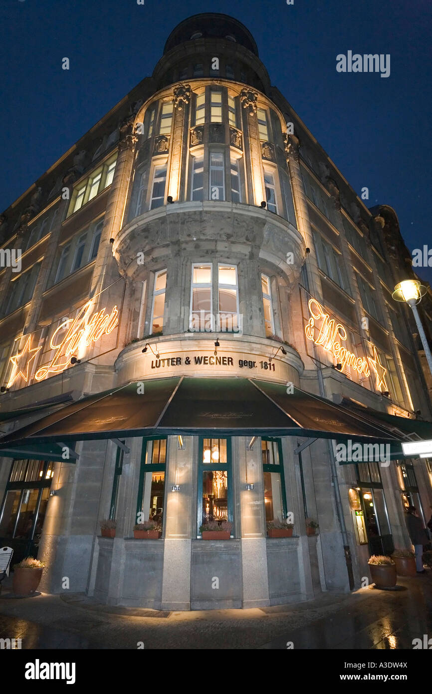 Traditional restaurant Lutter & Wegner, Gendarmenmarkt, Berlin Stock ...